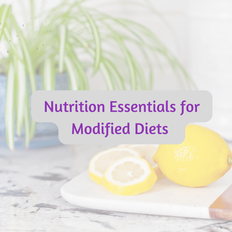 Nutrition Essentials for Modified Diets – Dysphagia Ramblings